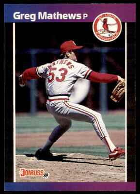 Greg Mathews #281 Prices | 1989 Donruss | Baseball Cards