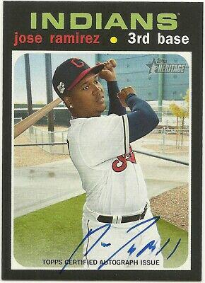 Jose Ramirez #JR Prices | 2020 Topps Heritage Real One Autographs ...