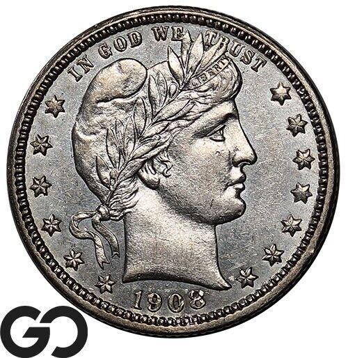 1908 D Barber Quarter Prices | Ungraded, NGC, PCGS Values