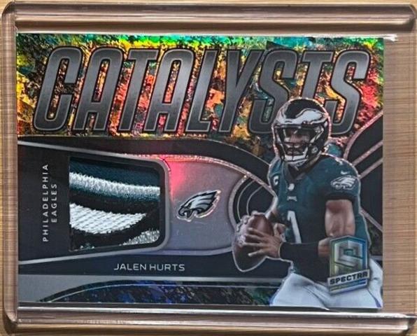 Jalen Hurts [Neon Splatter] #CAT-JHU Prices | 2022 Panini Spectra ...