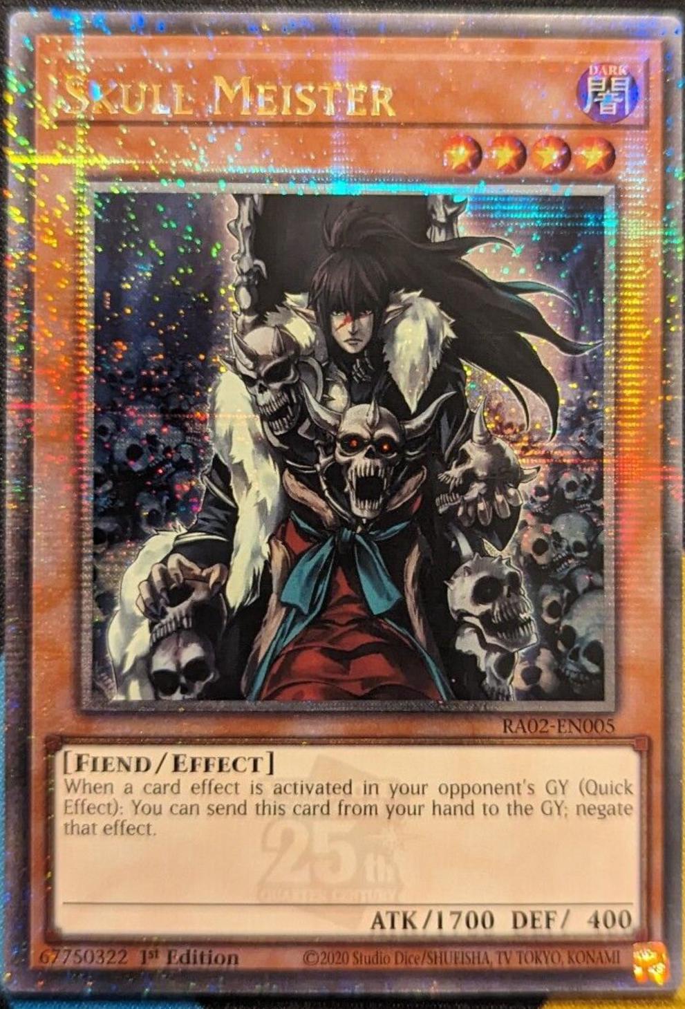 Skull Meister [Quarter Century Secret Rare] RA02-EN005 Prices | YuGiOh ...