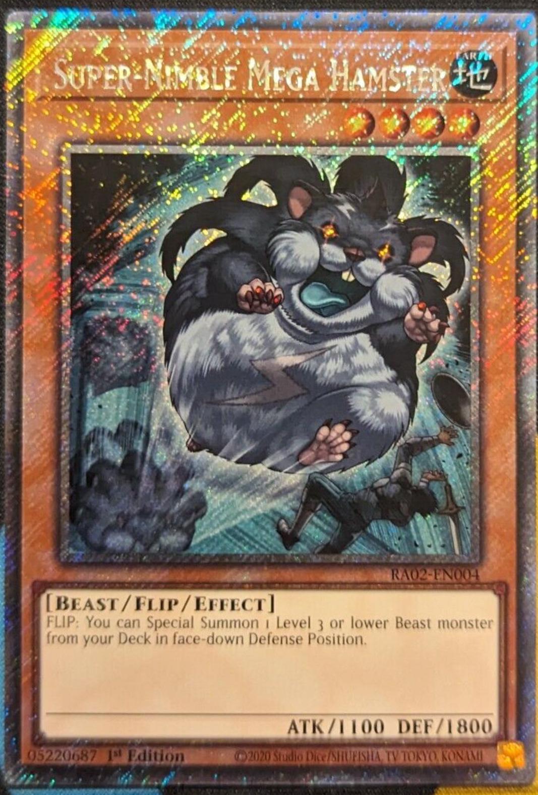 Super-Nimble Mega Hamster [Platinum Secret Rare] RA02-EN004 Prices ...