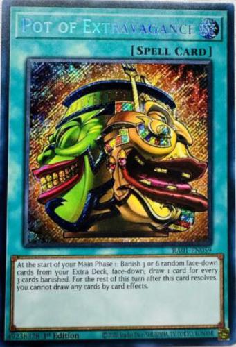 Pot of Extravagance [Secret Rare] RA01-EN059 Prices | YuGiOh 25th Anniversary Rarity Collection ...