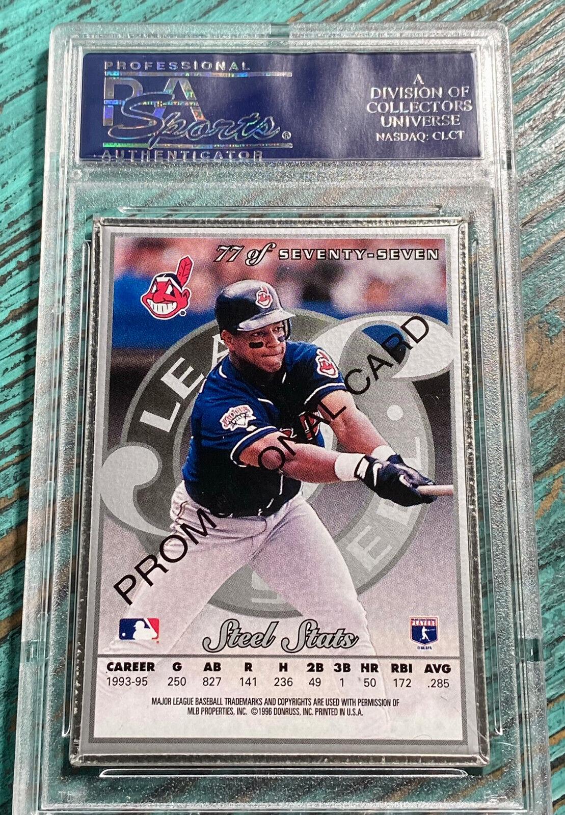 Manny Ramirez [Silver Promo] #77 Prices | 1996 Leaf Steel | Baseball Cards