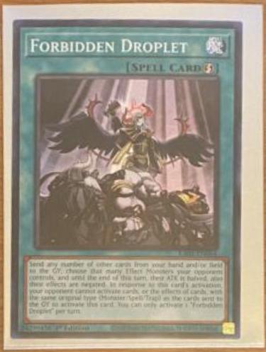 Forbidden Droplet [Super Rare] RA01-EN064 Prices | YuGiOh 25th ...