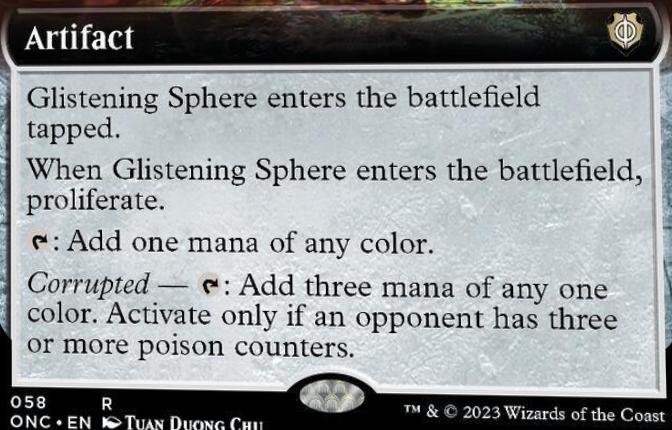 Glistening Sphere [Extended Art] #58 Prices | Magic Phyrexia: All Will ...