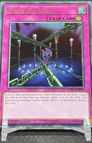 Fiendish Chain [1st Edition] LCKC-EN095 Prices | YuGiOh Legendary Collection Kaiba Mega Pack ...