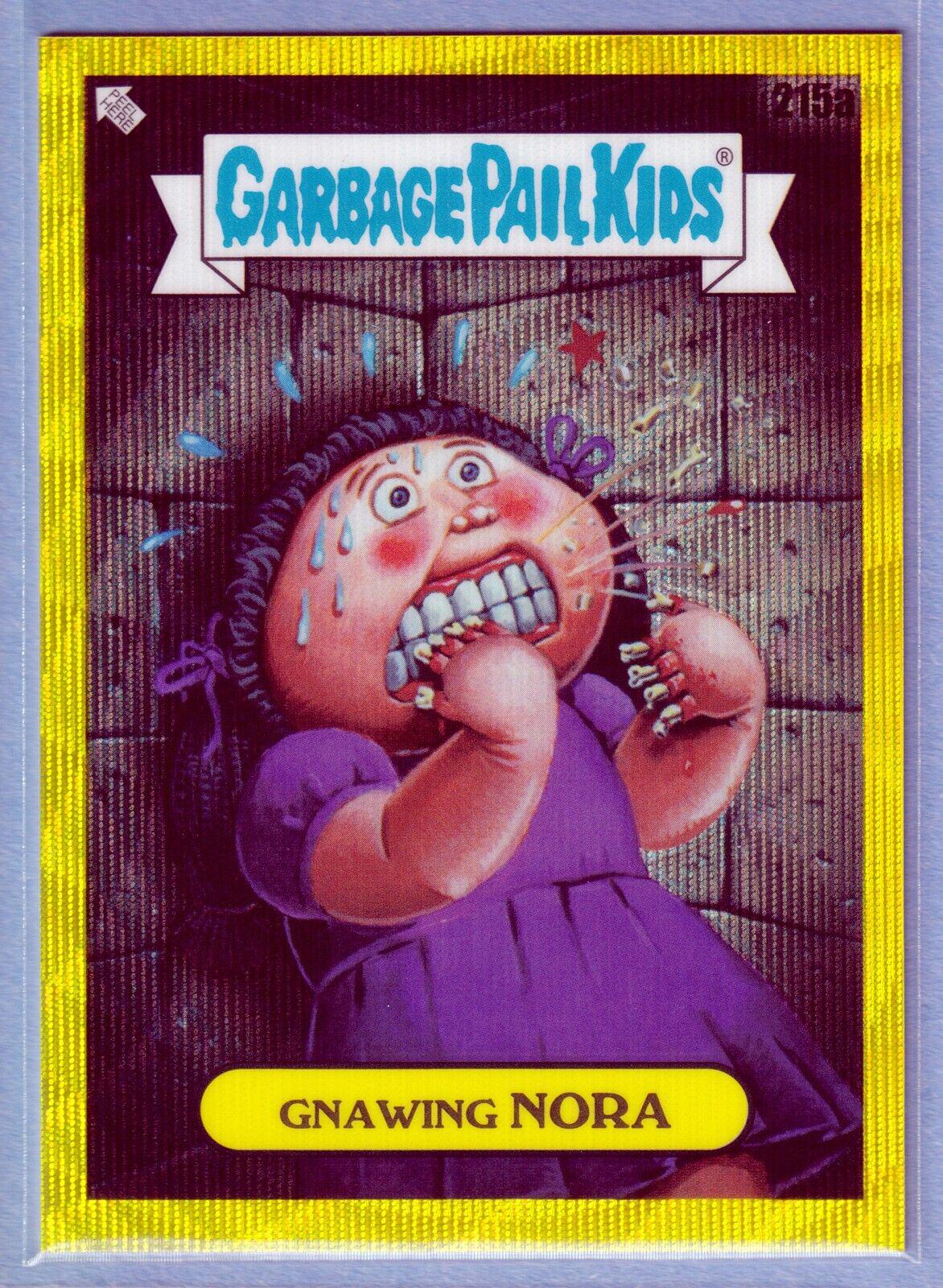 Gnawing NORA [Yellow Wave] #215a Prices | 2023 Garbage Pail Kids Chrome ...