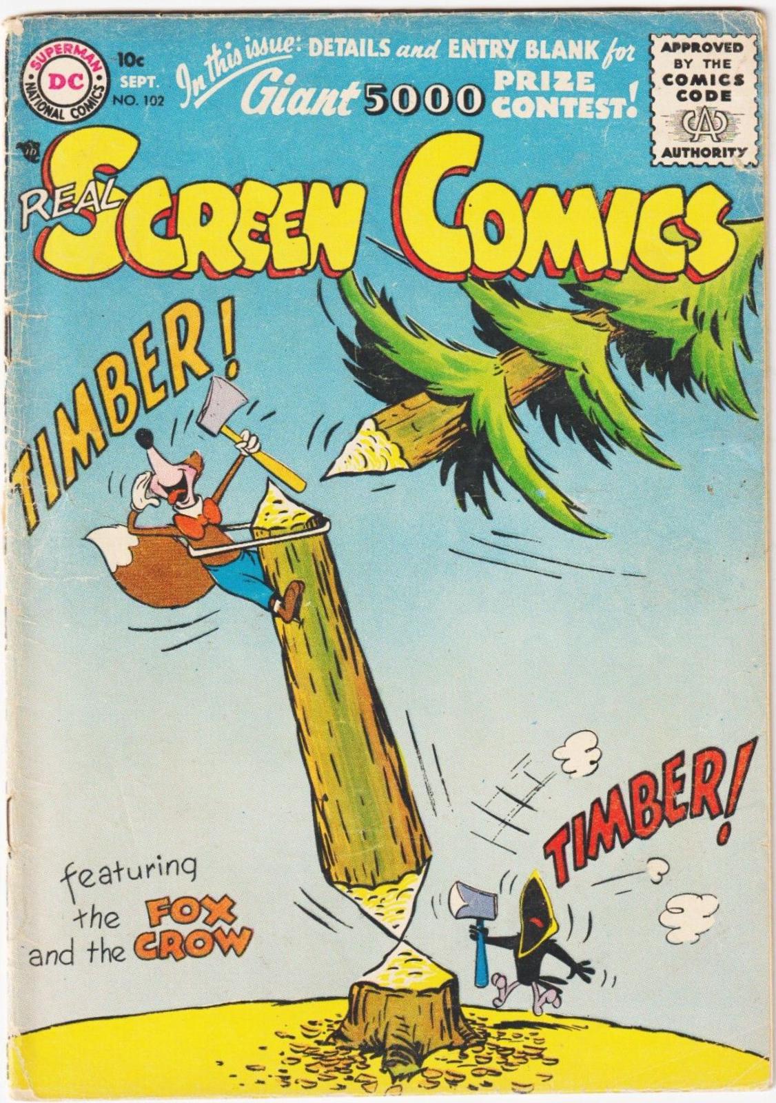 Real Screen Comics #102 (1956) Prices | Real Screen Comics Series