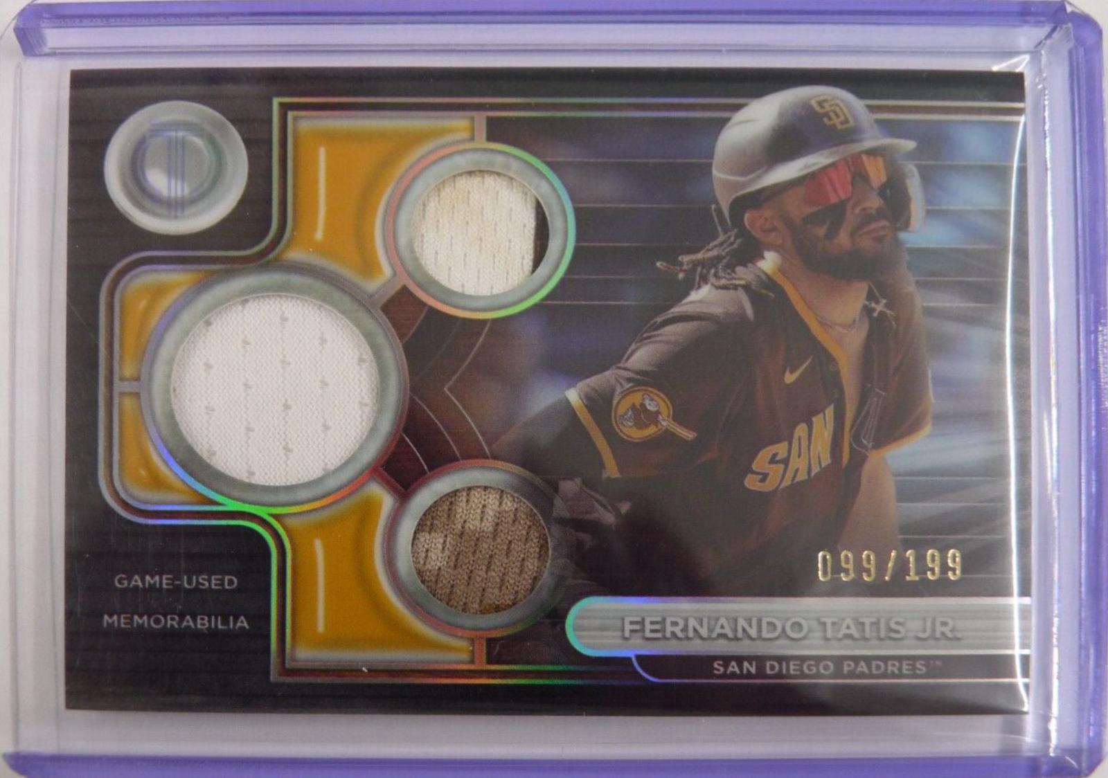 Fernando Tatis Jr. #TTR-FT Prices | 2024 Topps Tribute Triple Relic ...