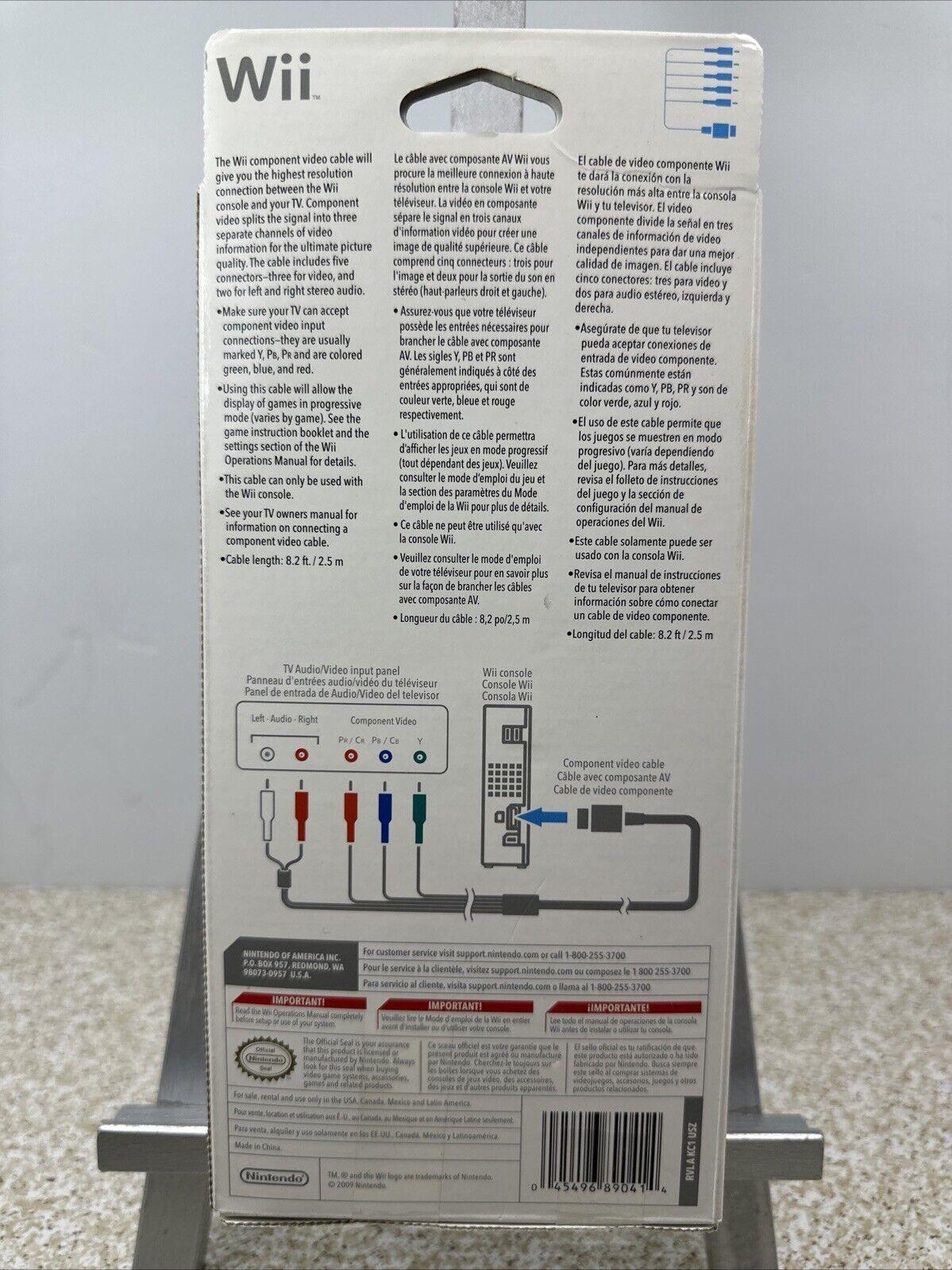 Official Wii Component Video Cable Prices Wii | Compare Loose, CIB ...