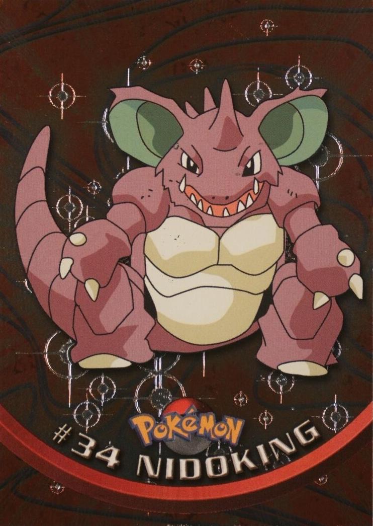 Nidoking [Foil] #34 Prices | Pokemon 1999 Topps TV | Pokemon Cards