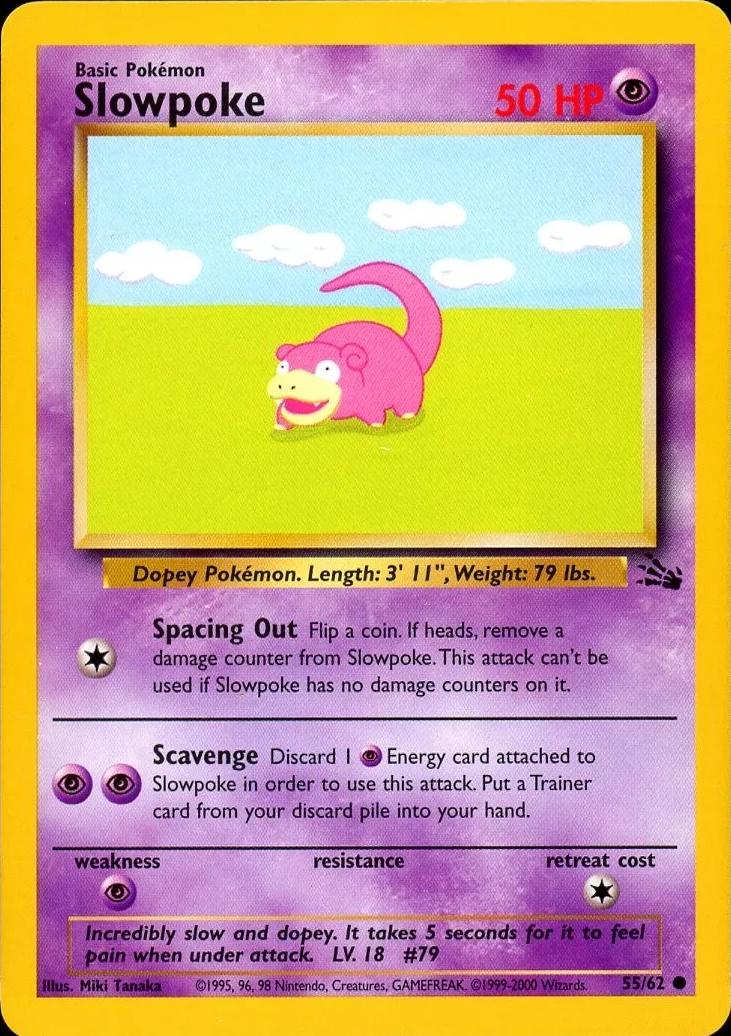 Slowpoke [1999-2000] #55 Prices | Pokemon Fossil | Pokemon Cards