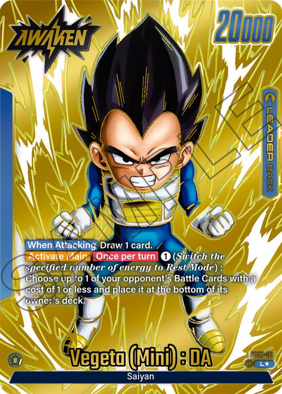 Vegeta Mini: DA FS07-01 Precios | Dragon Ball Fusion World Judge Promo ...