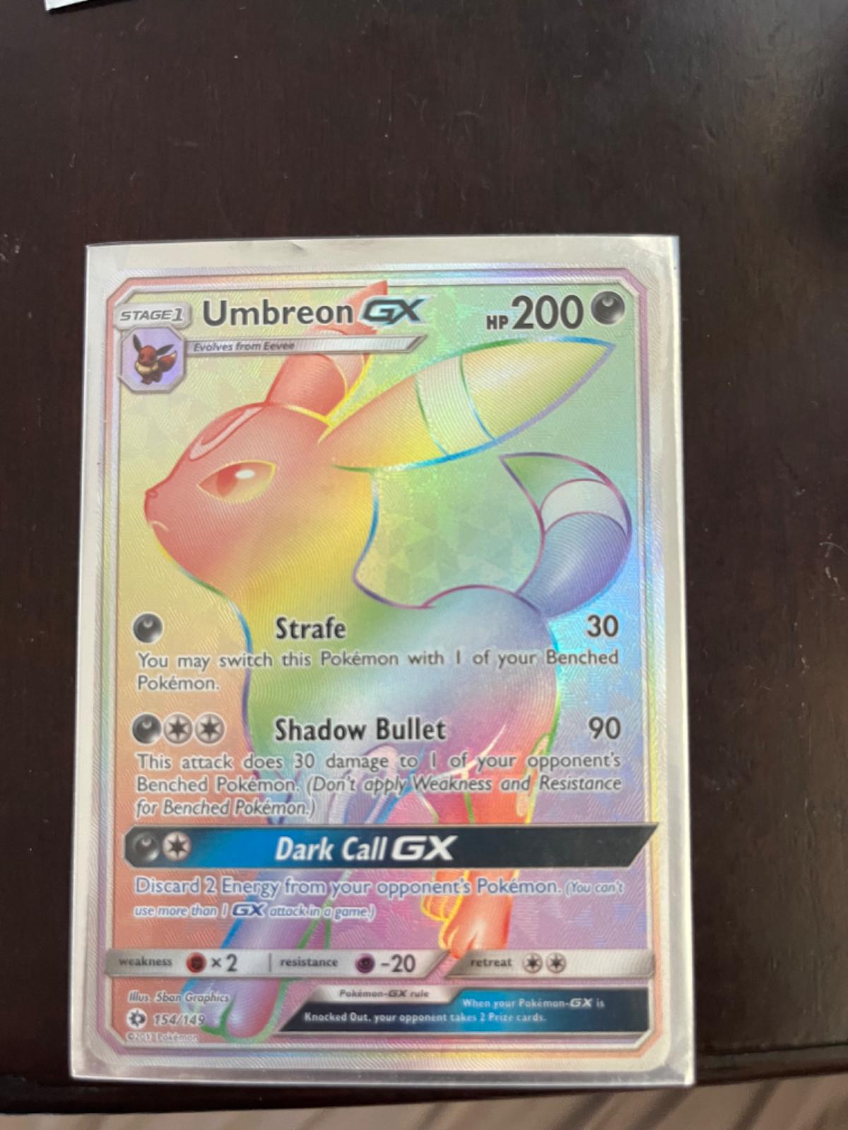 Umbreon GX | Ungraded | Pokemon Sun & Moon