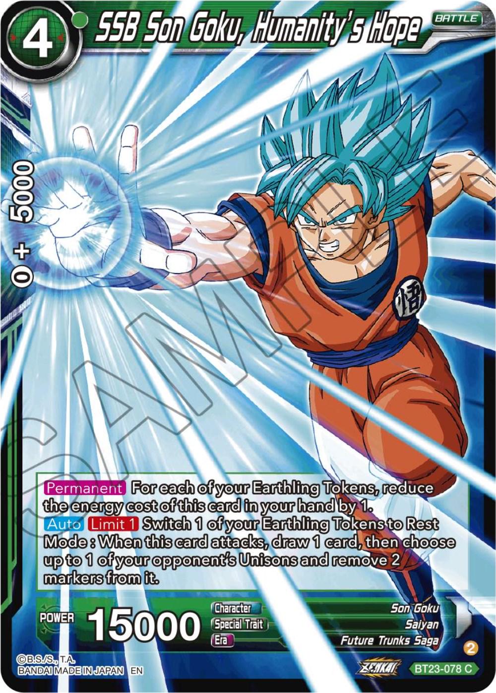 SSB Son Goku, Humanity's Hope BT23-078 Prices | Dragon Ball Super ...