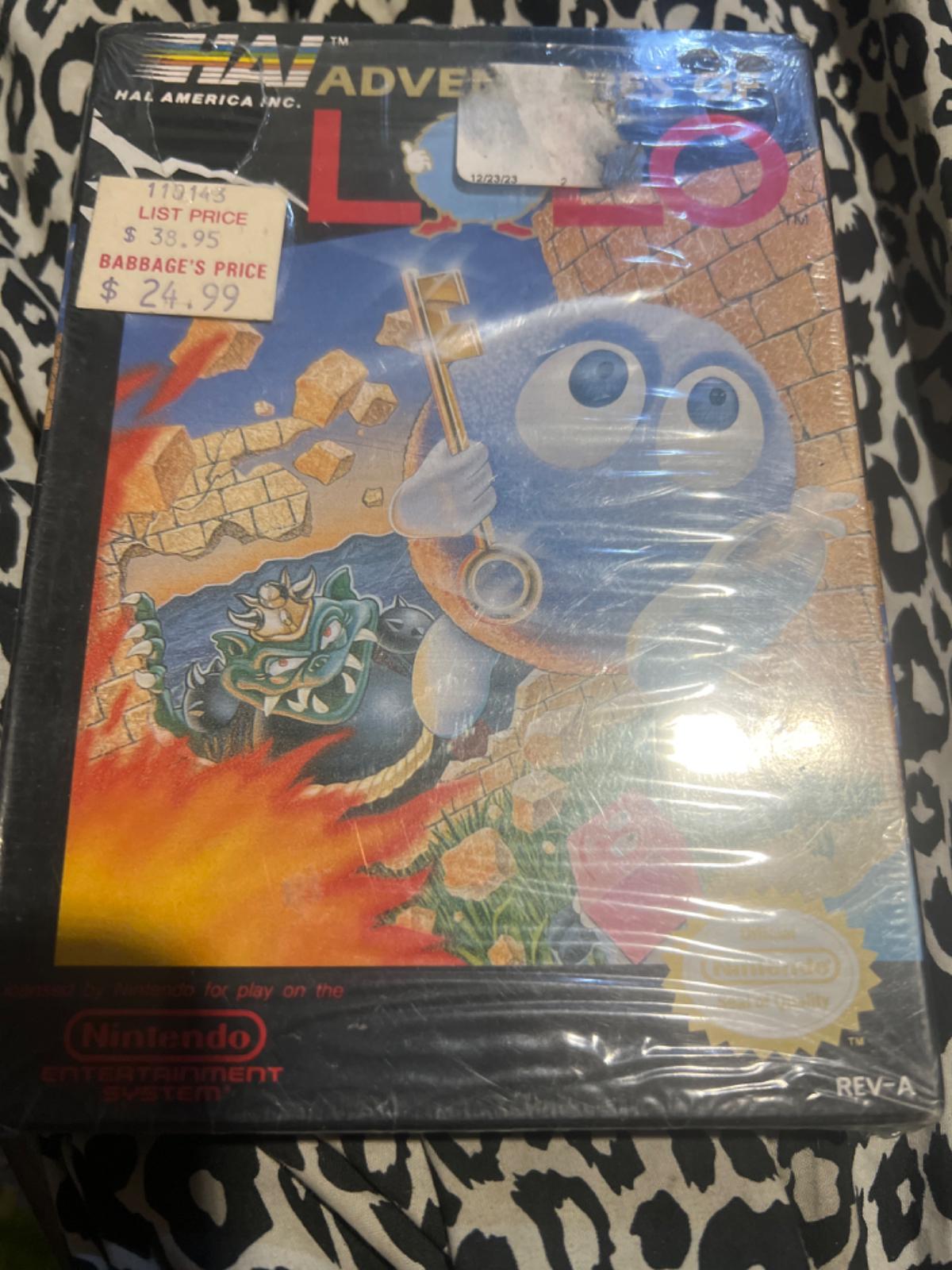 Adventures of Lolo | New Item, Box, and Manual | NES