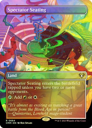 Spectator Seating [Borderless Foil] #664 Prices | Magic Commander ...
