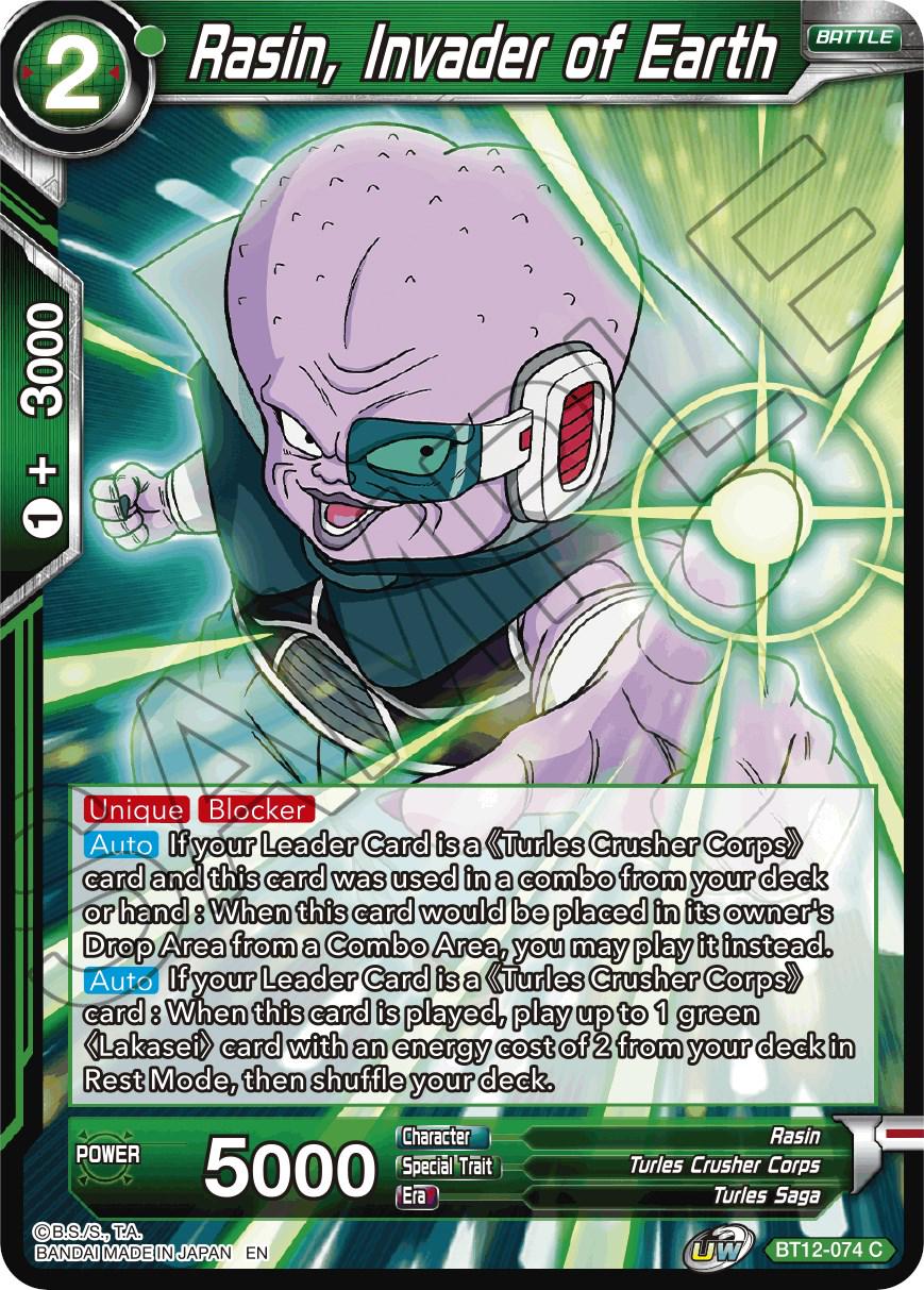 Rasin, Invader of Earth [Foil] BT12-074 Prices | Dragon Ball Super ...
