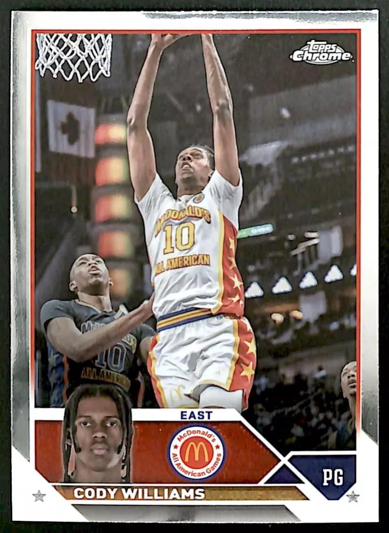 Cody Williams [Refractor] #12 Prices | 2023 Topps Chrome McDonald's All ...