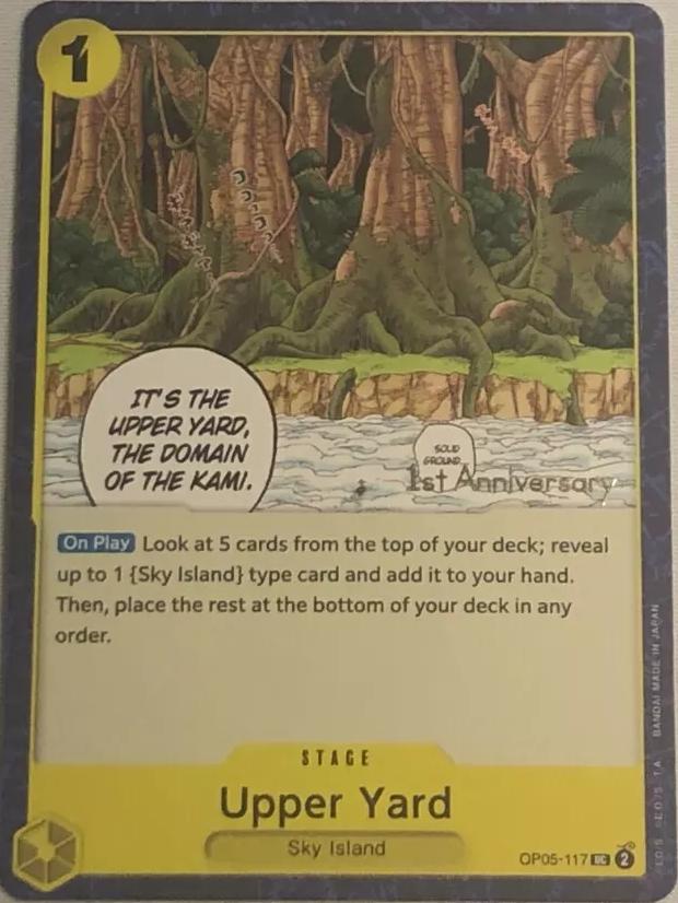 Upper Yard [1st Anniversary] OP05-117 Prices | One Piece Awakening of ...