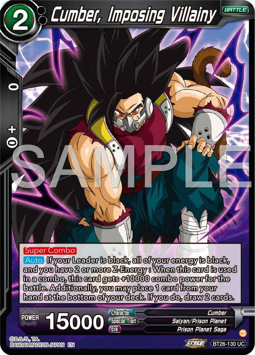 Cumber, Imposing Villainy BT26-130 Prices | Dragon Ball Super Ultimate ...