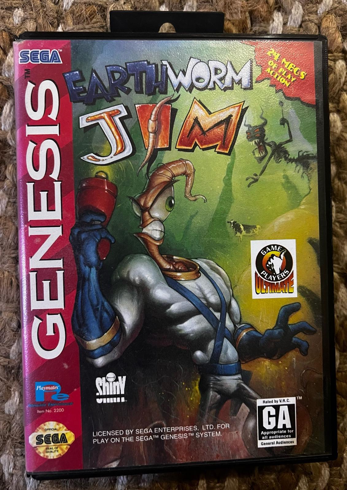 Earthworm Jim | Item, Box, and Manual | Sega Genesis