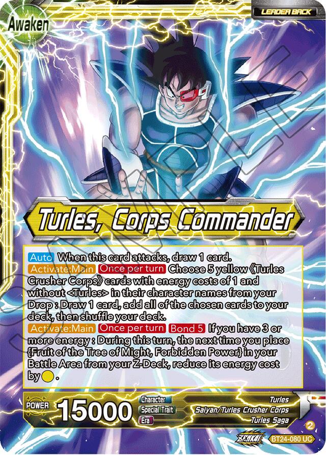 Turles // Turles, Corps Commander [Foil] BT24-080 Prices | Dragon Ball ...