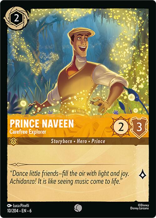 Prince Naveen - Carefree Explorer [Holo] #10 Prices | Lorcana Azurite ...