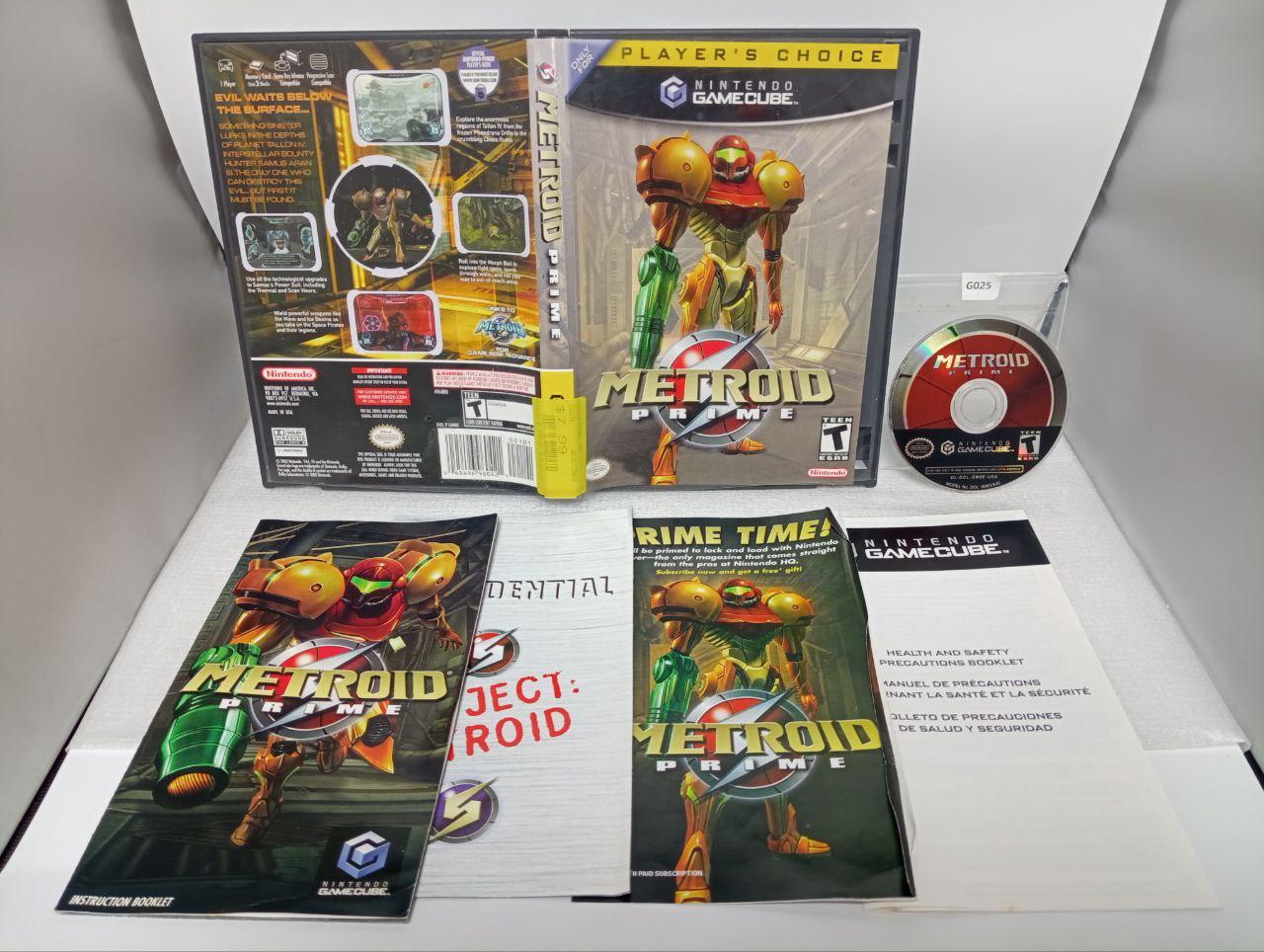 Metroid Prime [Player's Choice] | Item, Box, and Manual | Gamecube