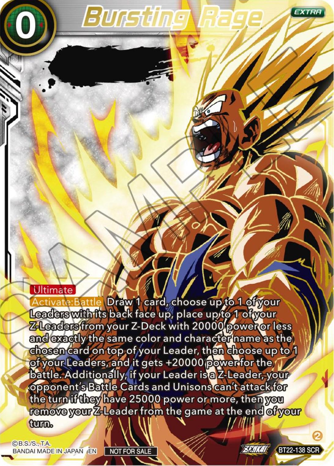 Bursting Rage [Serial Numbered Foil] BT22-138 Prices | Dragon Ball ...