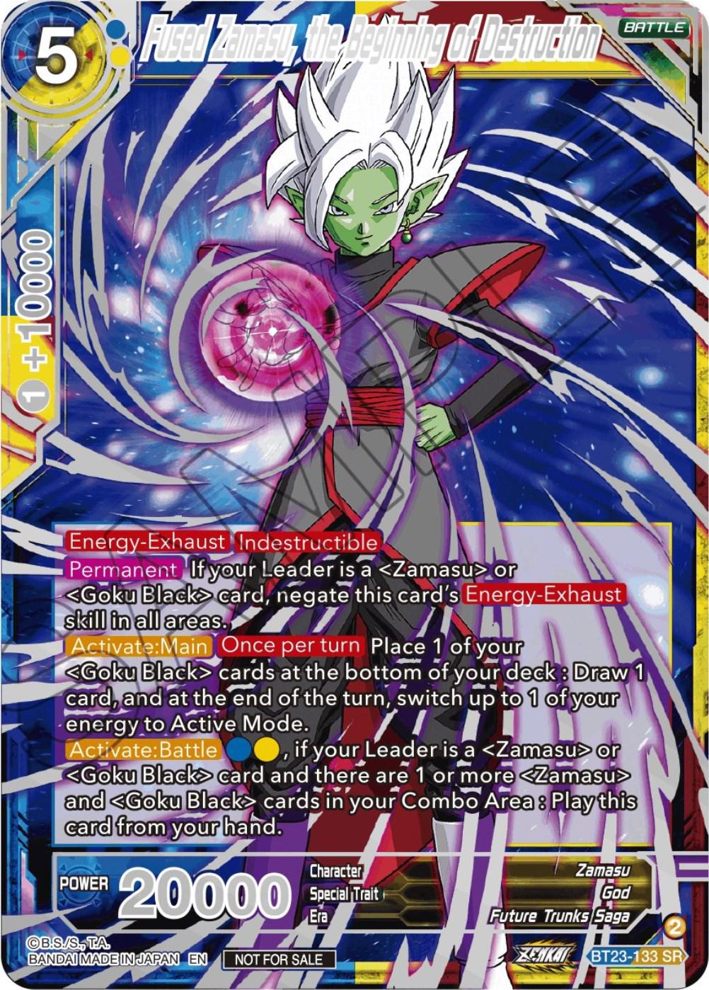 Fused Zamasu, the Beginning of Destruction [Alternate Art] BT23-133 ...