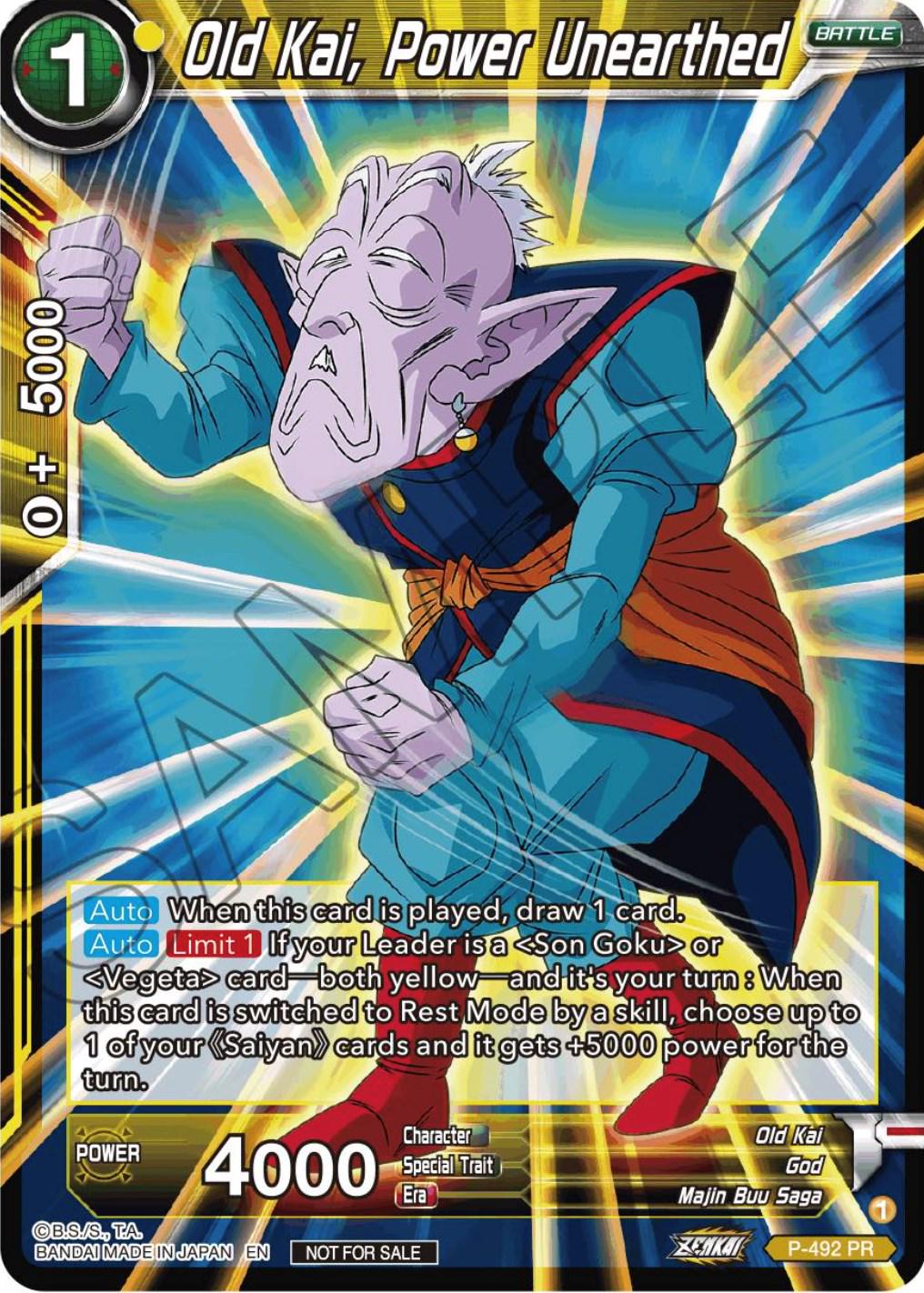 Old Kai, Power Unearthed [Zenkai Series Tournament Pack Vol.3] P-492 ...