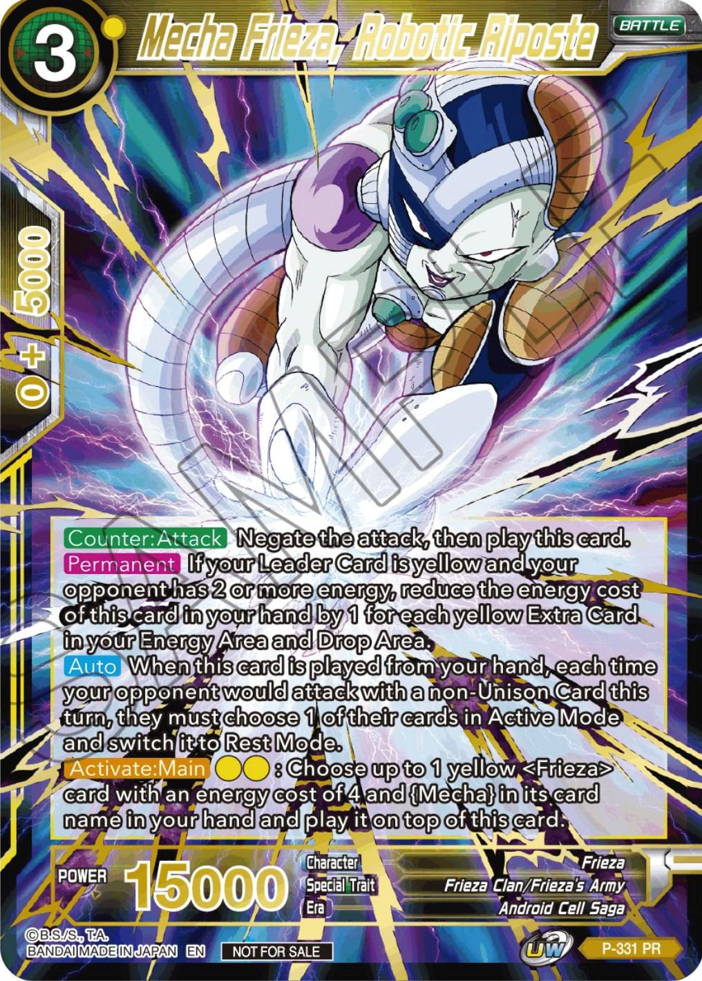 Mecha Frieza, Robotic Riposte [Alt. Art Card Set 2023 Vol. 2 Foil] P ...