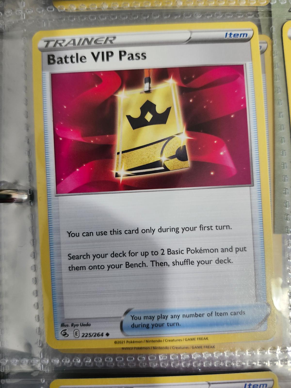 Battle VIP Pass | Ungraded | Pokemon Fusion Strike