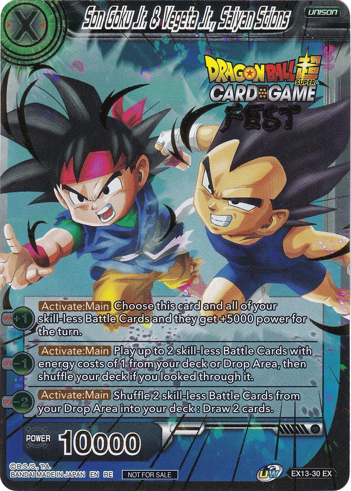 Son Goku Jr. & Vegeta Jr., Saiyan Scions EX13-30 Precios | Dragon Ball ...