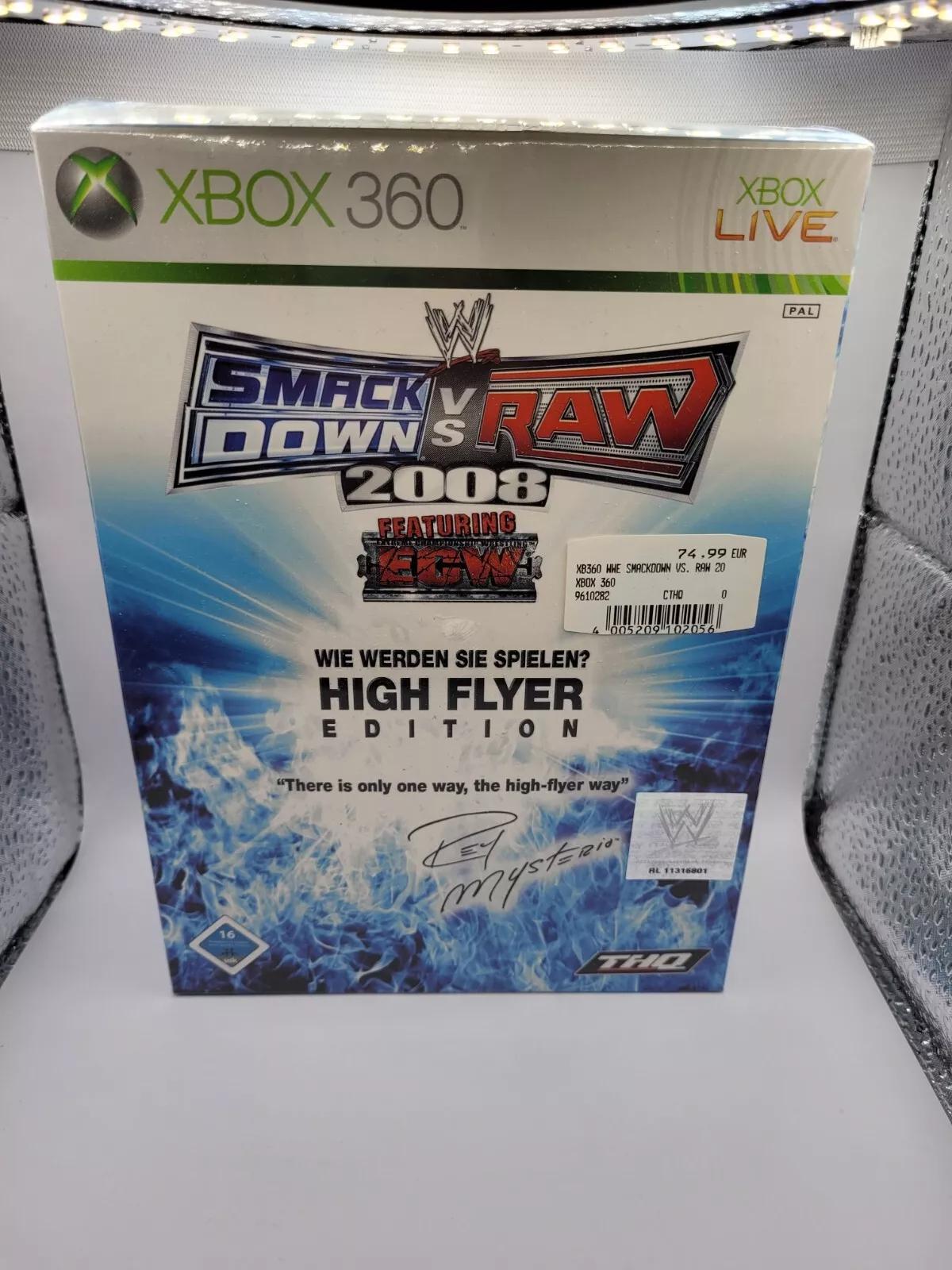 WWE Smackdown VS Raw 2008 [High Flyer Edition] Prices PAL Xbox 360 | Compare Loose, CIB & New Prices