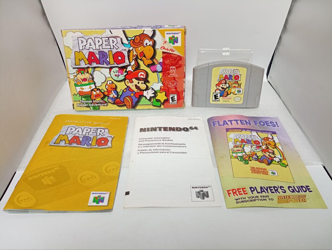 Paper Mario | Item, Box, and Manual | Nintendo 64