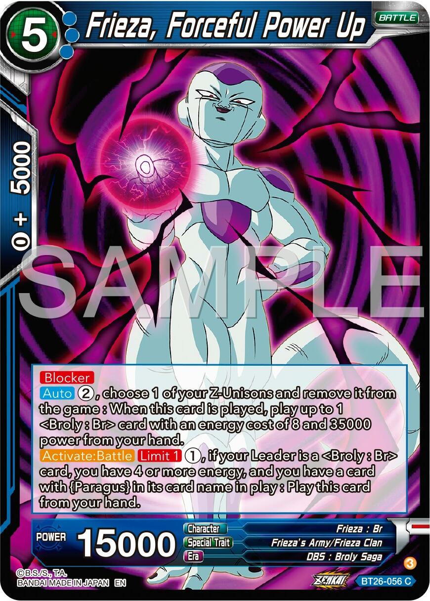Frieza, Forceful Power Up BT26-056 Prices | Dragon Ball Super Ultimate ...