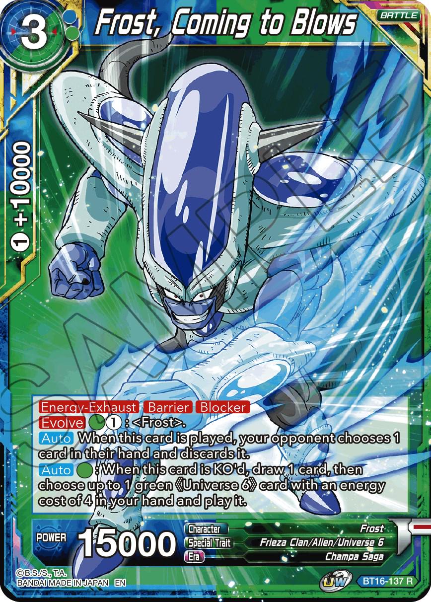 Frost, Coming to Blows [Foil] BT16-137 Prices | Dragon Ball Super Realm ...
