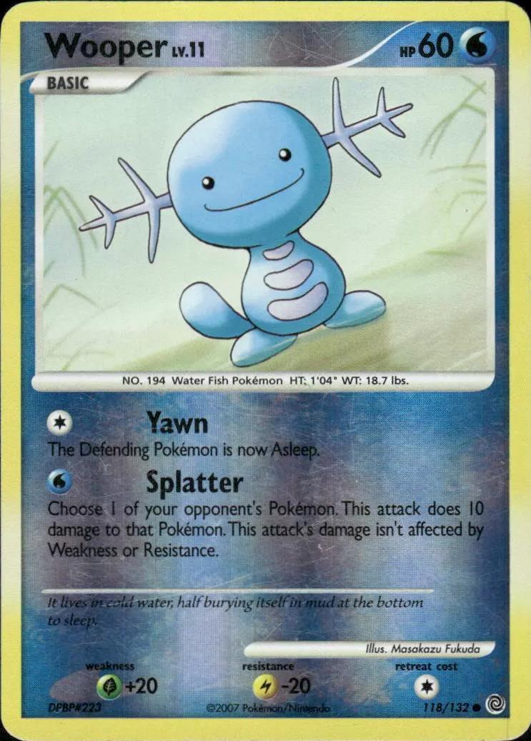 Wooper [Reverse Holo] #118 Prices | Pokemon Secret Wonders | Pokemon Cards
