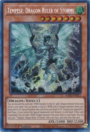 Tempest, Dragon Ruler of Storms [Secret Rare] | Ungraded | YuGiOh ...