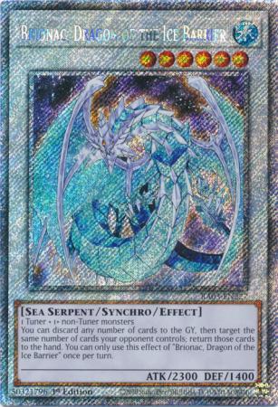 Brionac, Dragon of the Ice Barrier [Platinum Secret Rare] RA03-EN227 ...