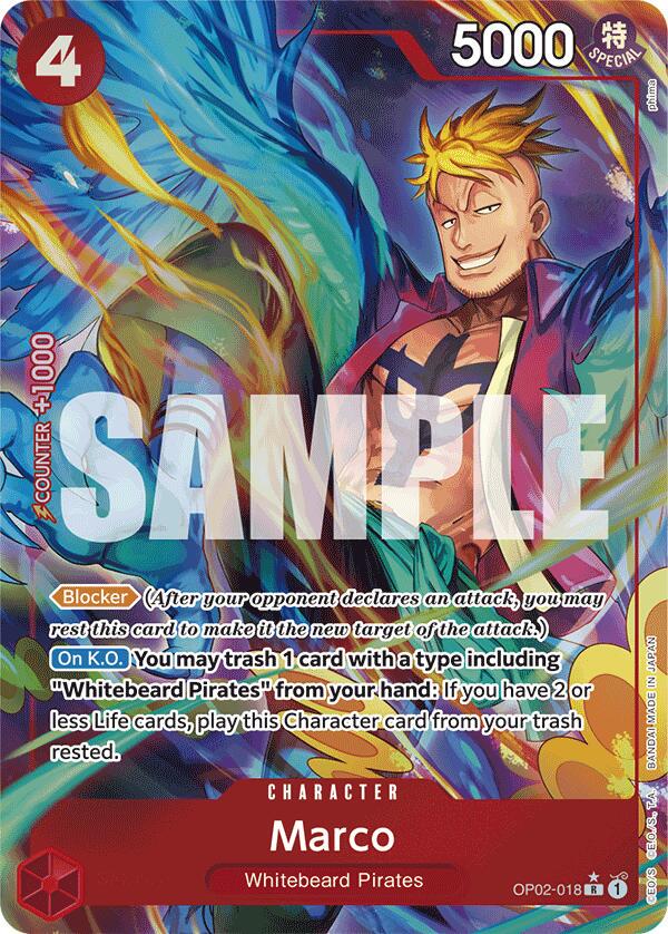 Marco [Alternate Art PRB-01] OP02-018 Precios | One Piece Paramount War | category_page ...