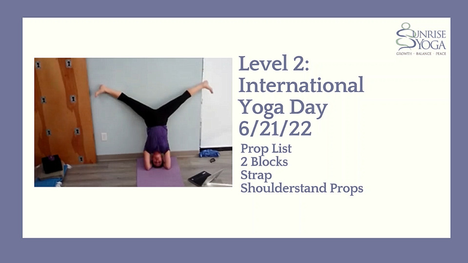 Level 2 international yoga day 6-21-22