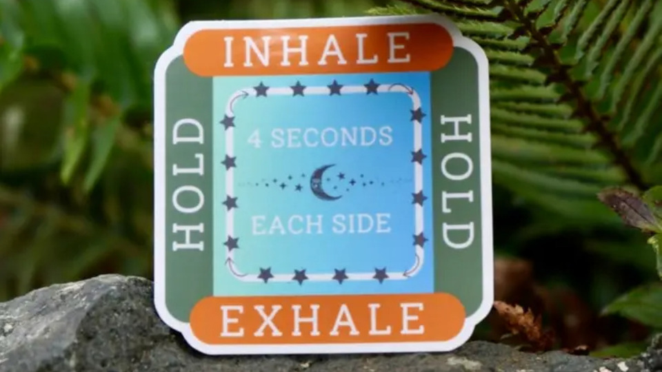 Box Breathing Sticker | Anxiety Relief
