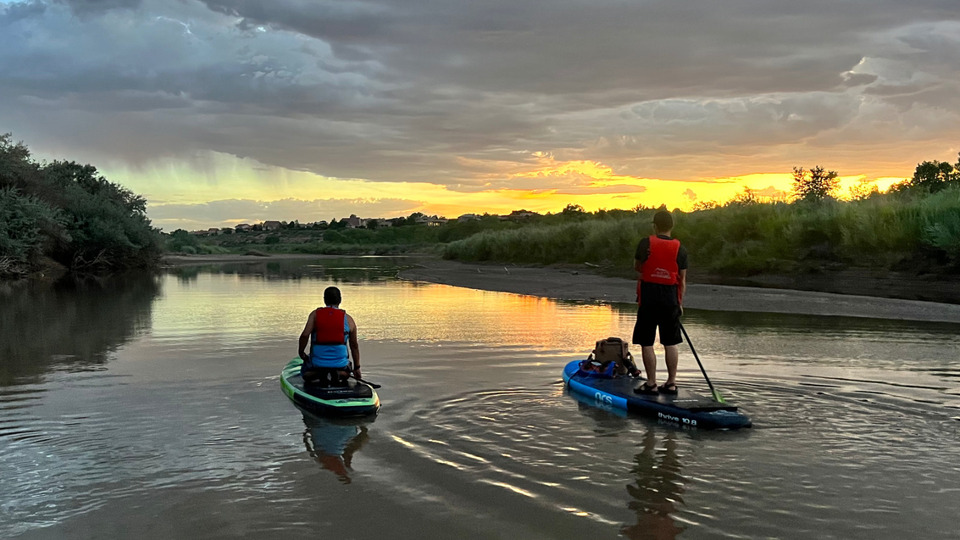 Sunset & Full Moon Paddleboard Float | Rio Grande