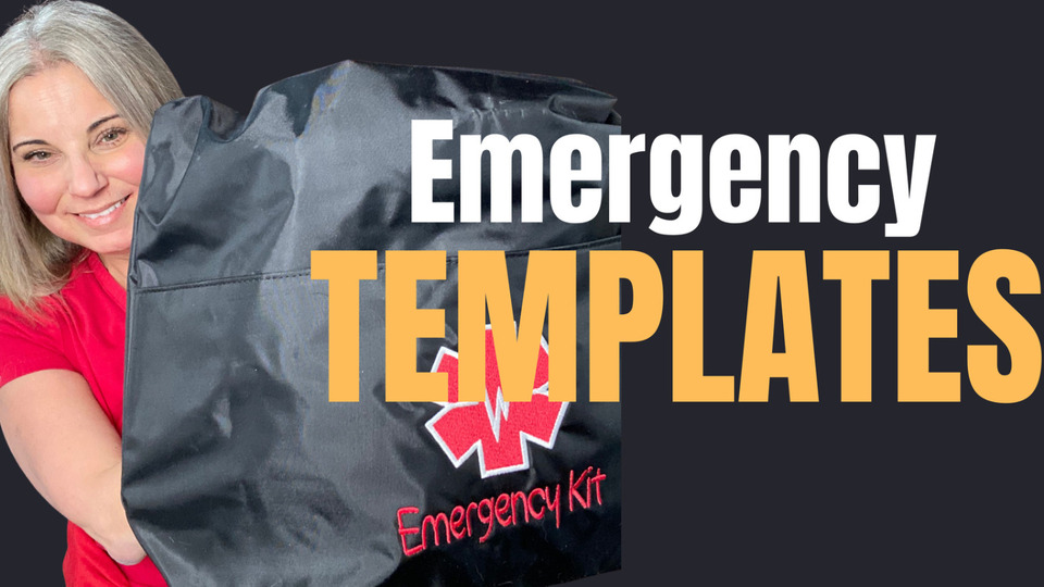 Emergency Kit Information Sheets/Templates