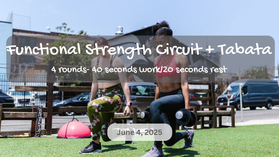 Functional Strength+Tabata (06/04/25)