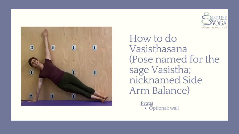 How to do side arm balance / vasisthasana - 2 minutes